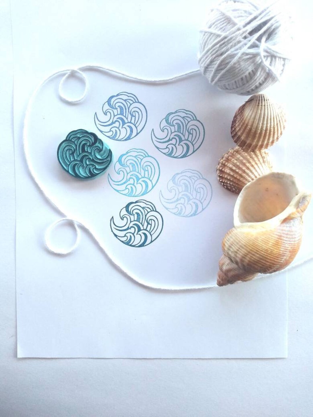 Wave Rubber Stamp for Sea Life and Beach Themed Decor - Etsy