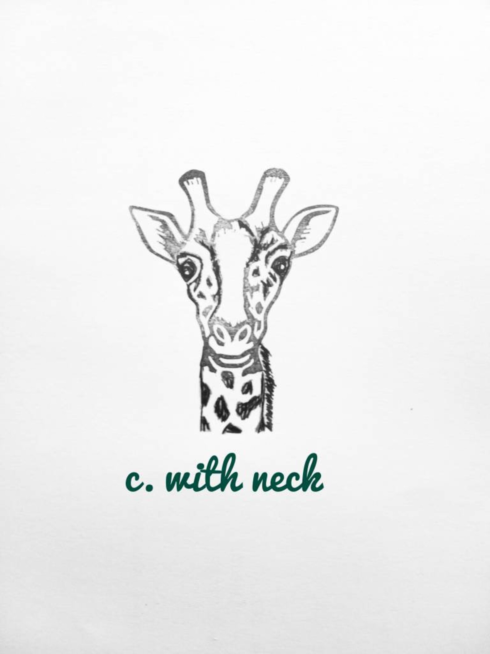 Giraffe Rubber Stamp. - Etsy