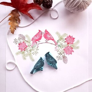 Cardinal Bird Rubber Stamp, Christmas Stamps. - Etsy