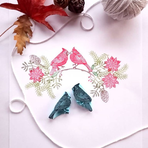 Cardinal Stamp - Etsy