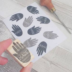 Handmade Stamp Hand Stamp Packaging Stamp Label Stamp - Etsy