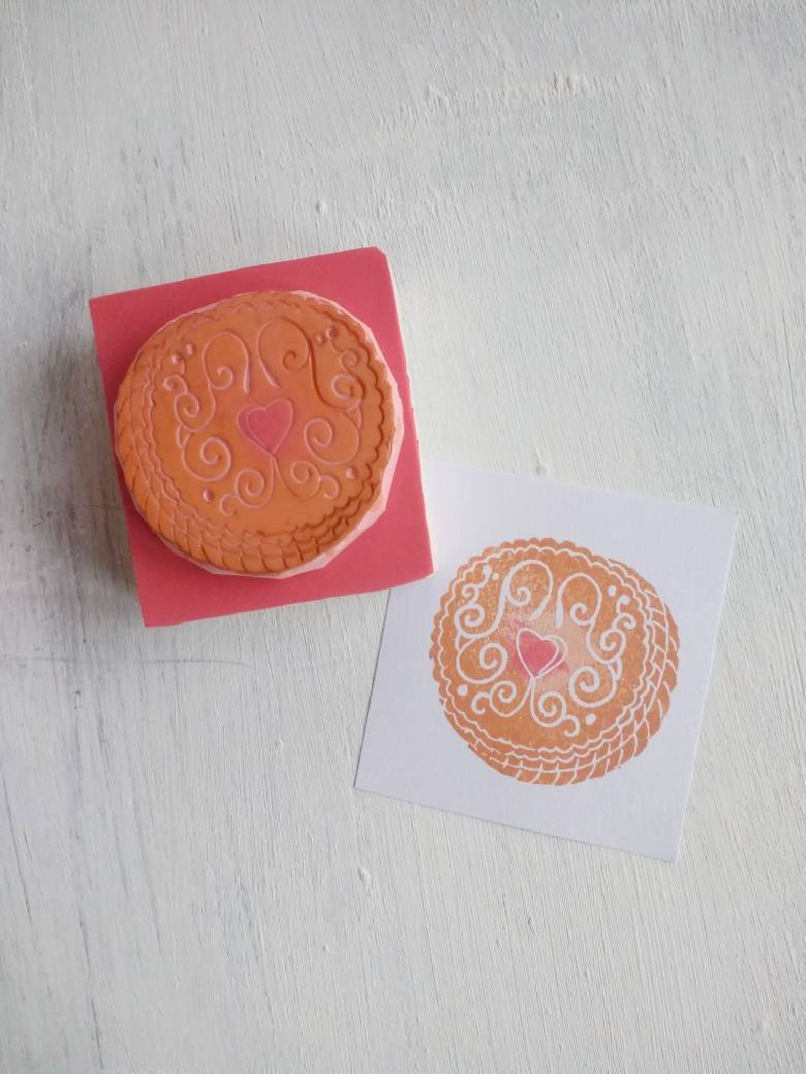 Cookie Stamp Circle Biscuit Stamp baking Gift Baking - Etsy