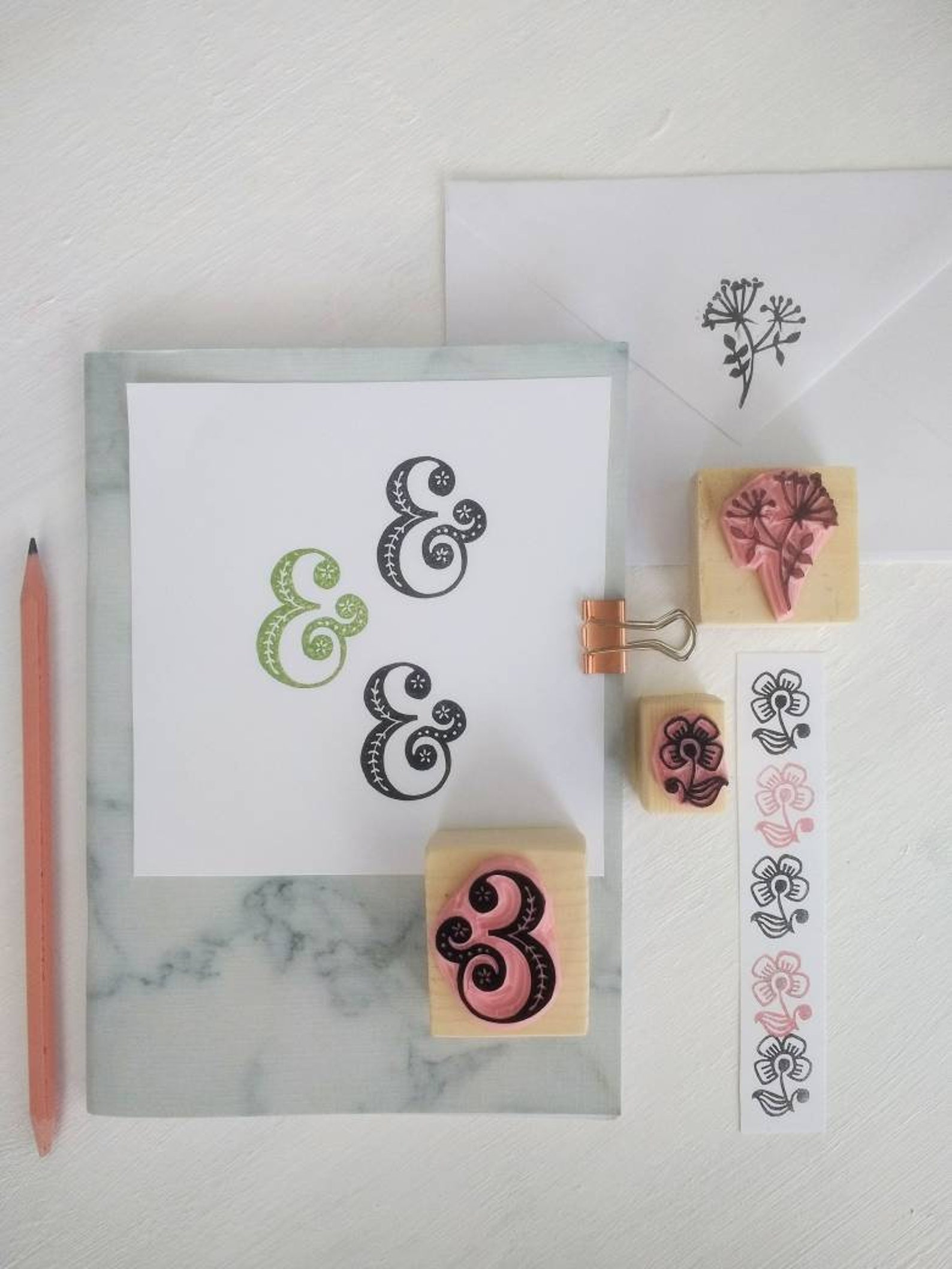 Ampersand Rubber Stamp Initial Stamp Symbol Stamp Wedding | Etsy