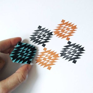 Aztec Pattern Rubber Stamp - Etsy