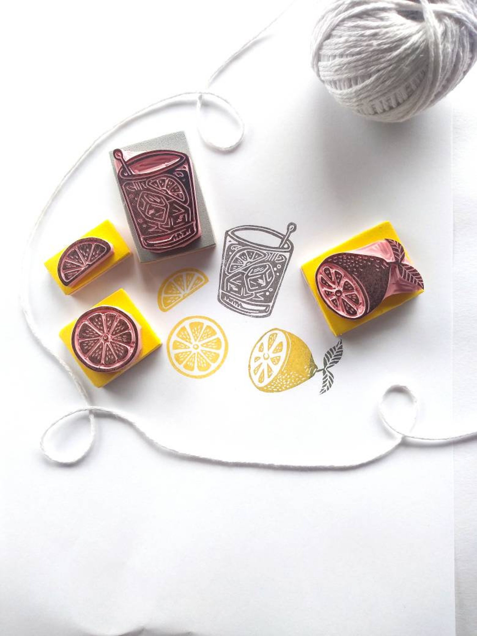 Cocktail Stamp Party Drink Stamp Gin and Tonic Gift | Etsy UK