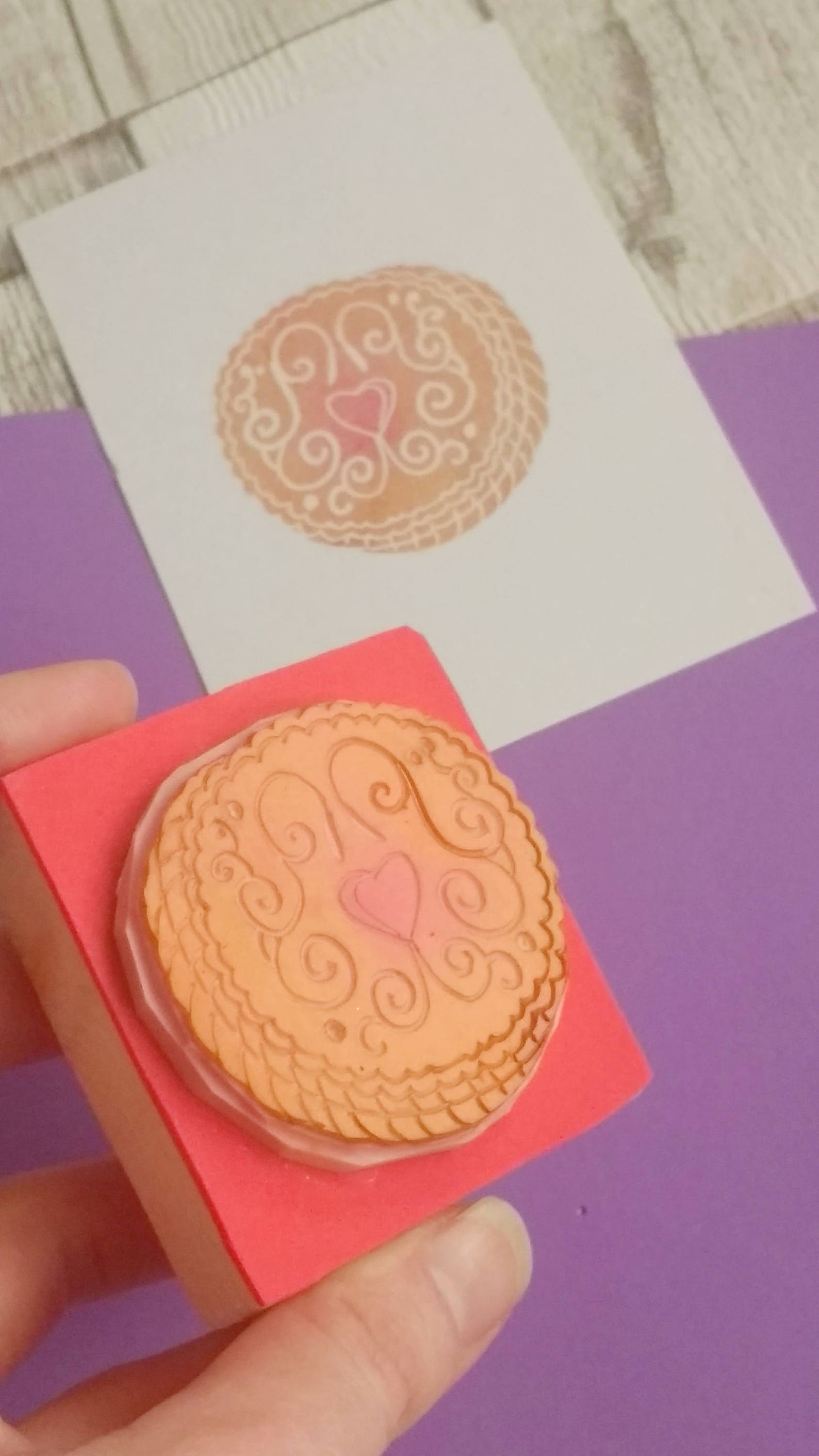 Cookie Stamp Circle Biscuit Stamp baking Gift Baking - Etsy