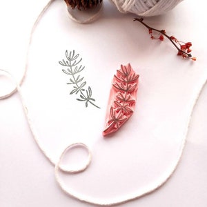 Thyme Herb Rubber Stamp. - Etsy