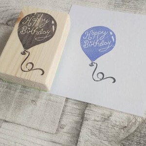 Birthday Balloon Stamp Birthday Stamp Celebration Stamp - Etsy UK