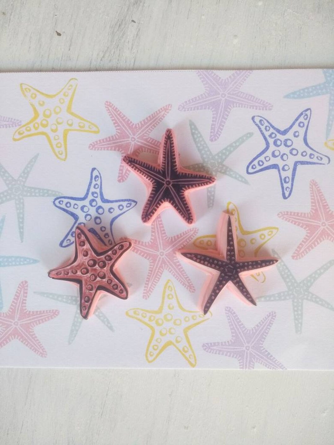 Starfish Rubber Stamp Sea Star Stamp Beach Weddingbeach - Etsy