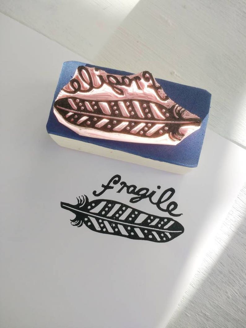 Handle with Care Stamp Fragile Stamp Packaging Stamp | Etsy