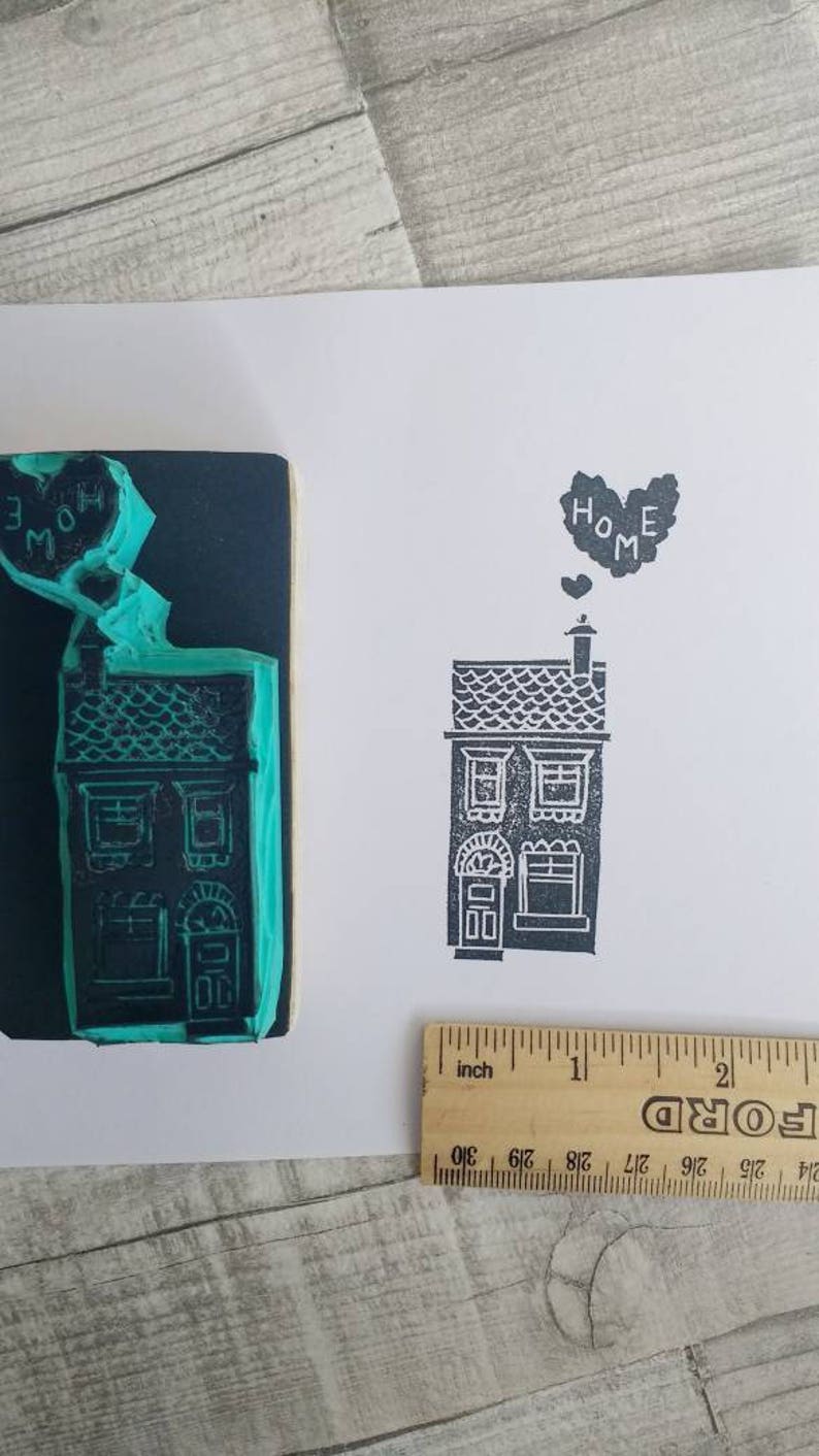 New Home Stamp House Stamp House Warming Stamp Moving - Etsy