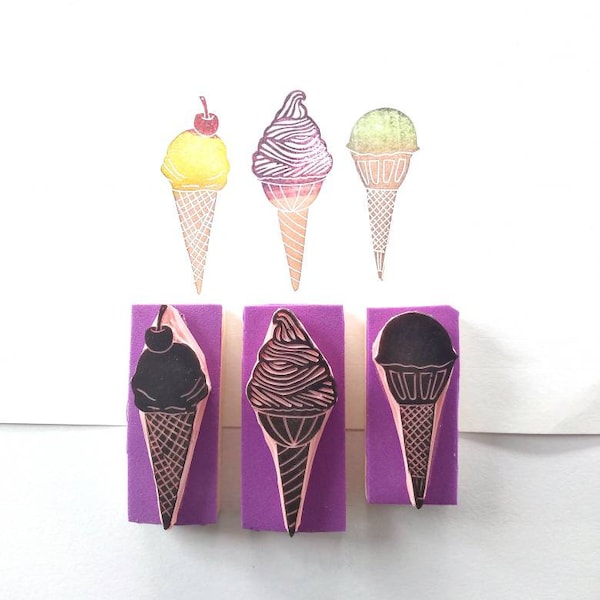 Ice Cream Stamp - Etsy