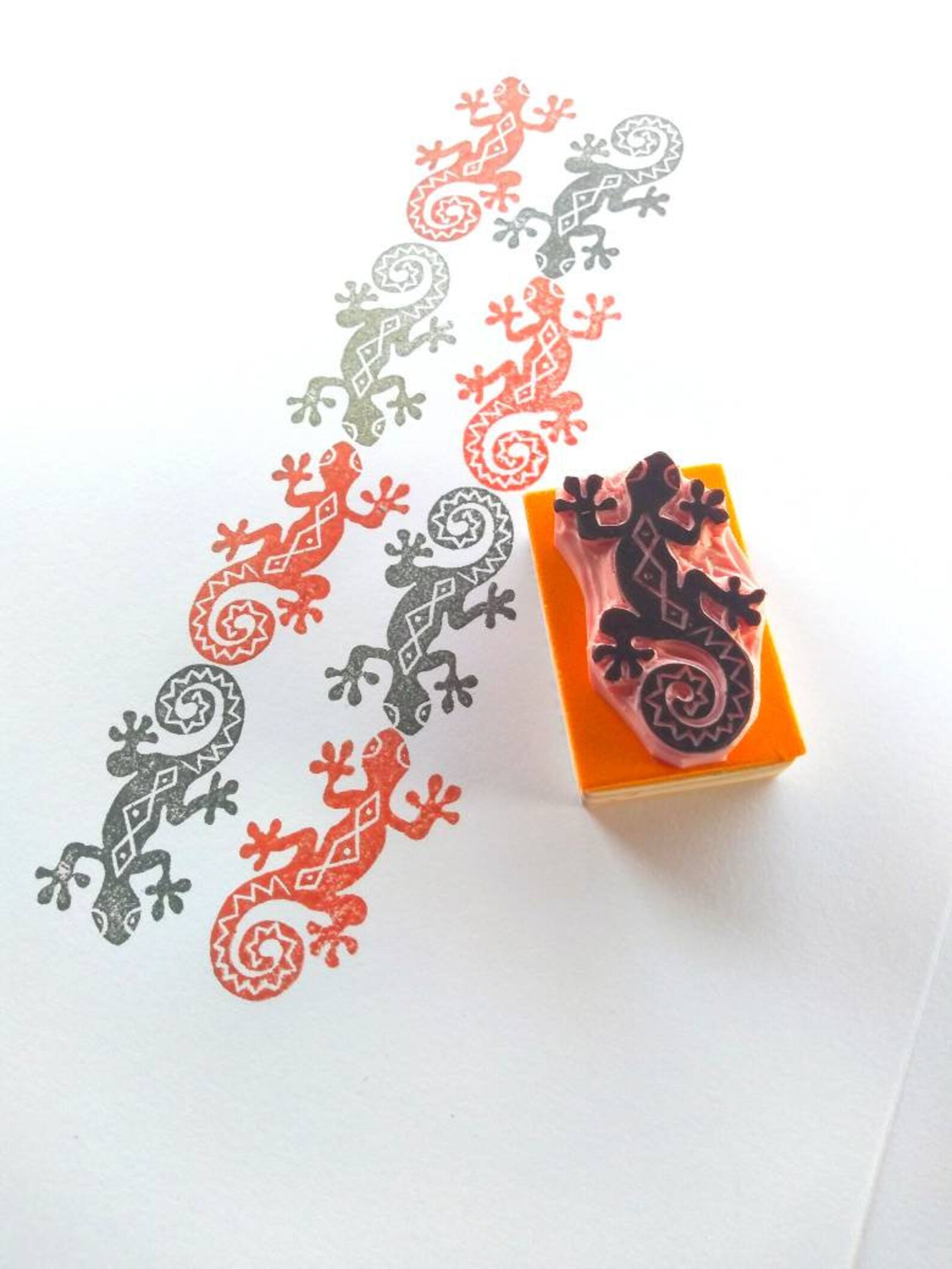 Animal rubber stamps larma stamp lizard stamp turtle stamp | Etsy
