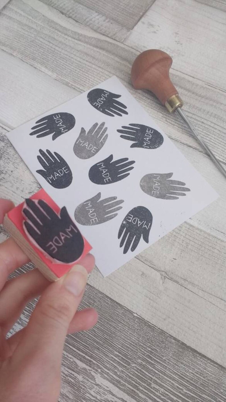 Handmade Stamp Hand Stamp Packaging Stamp Label Stamp | Etsy