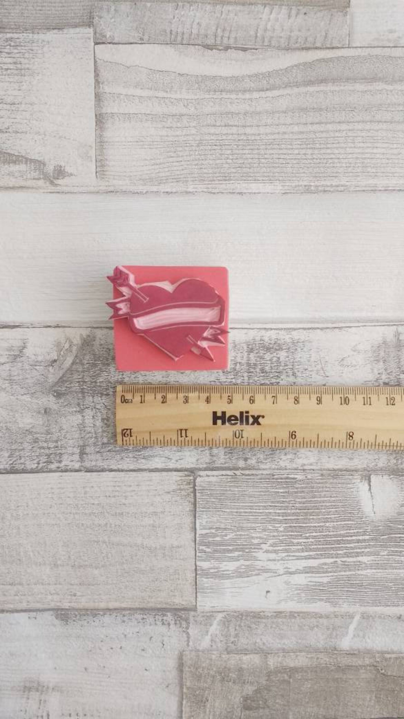 Heart Rubber Stamp Personalised Heart Stamp Love Heart - Etsy UK