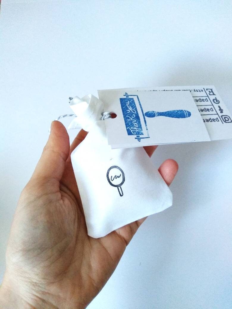 Loyalty rubber stamp mini stamp logo stamp custom stamp | Etsy