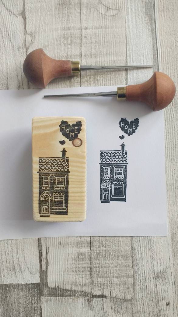 New Home Stamp House Stamp House Warming Stamp Moving - Etsy