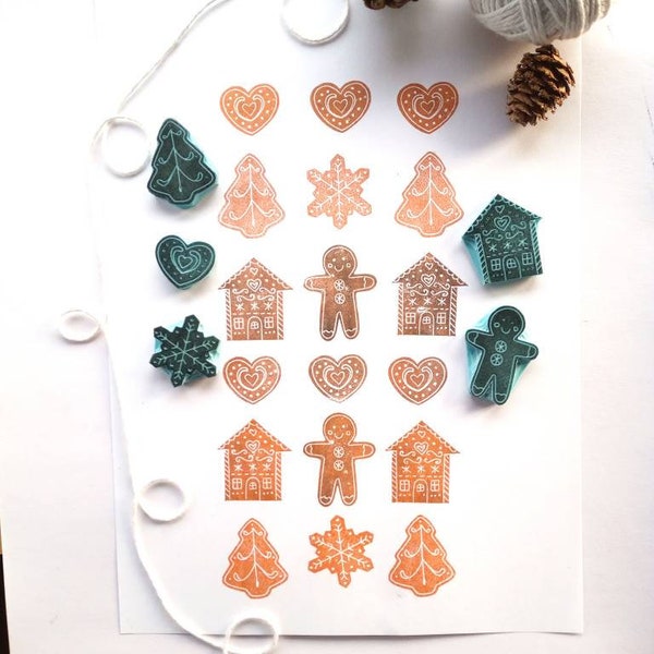 Gingerbread Stamp - Etsy