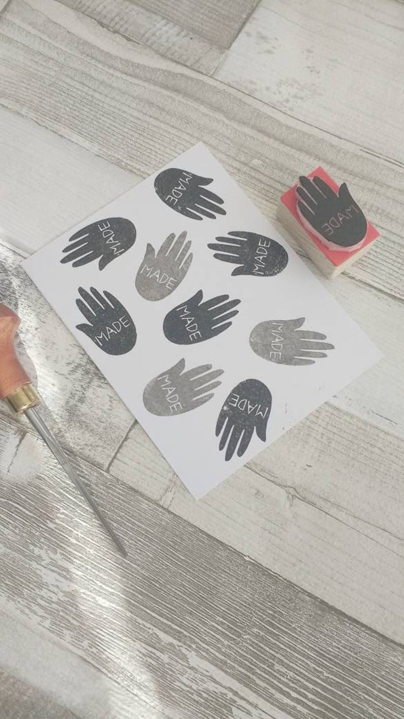 Handmade Stamp Hand Stamp Packaging Stamp Label Stamp | Etsy