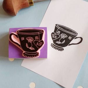 Love Tea Stamp Teacup Stamp Tea Lovers Gift Sweet Tea - Etsy UK