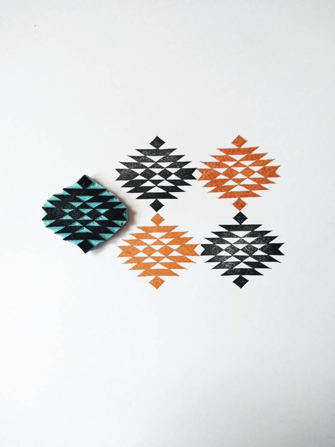Aztec Pattern Rubber Stamp - Etsy