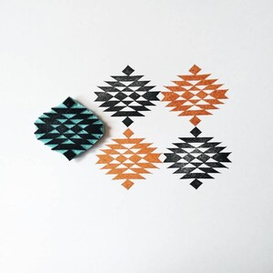 Aztec Pattern Rubber Stamp - Etsy
