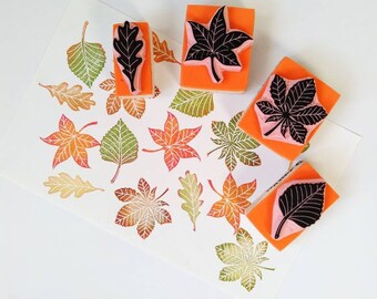 Autumn Rubber Stamp | Etsy