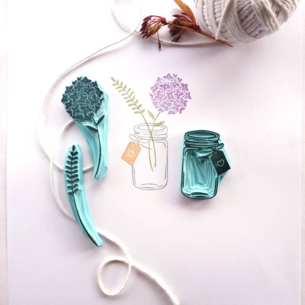 Mason Jar Stamps - Etsy