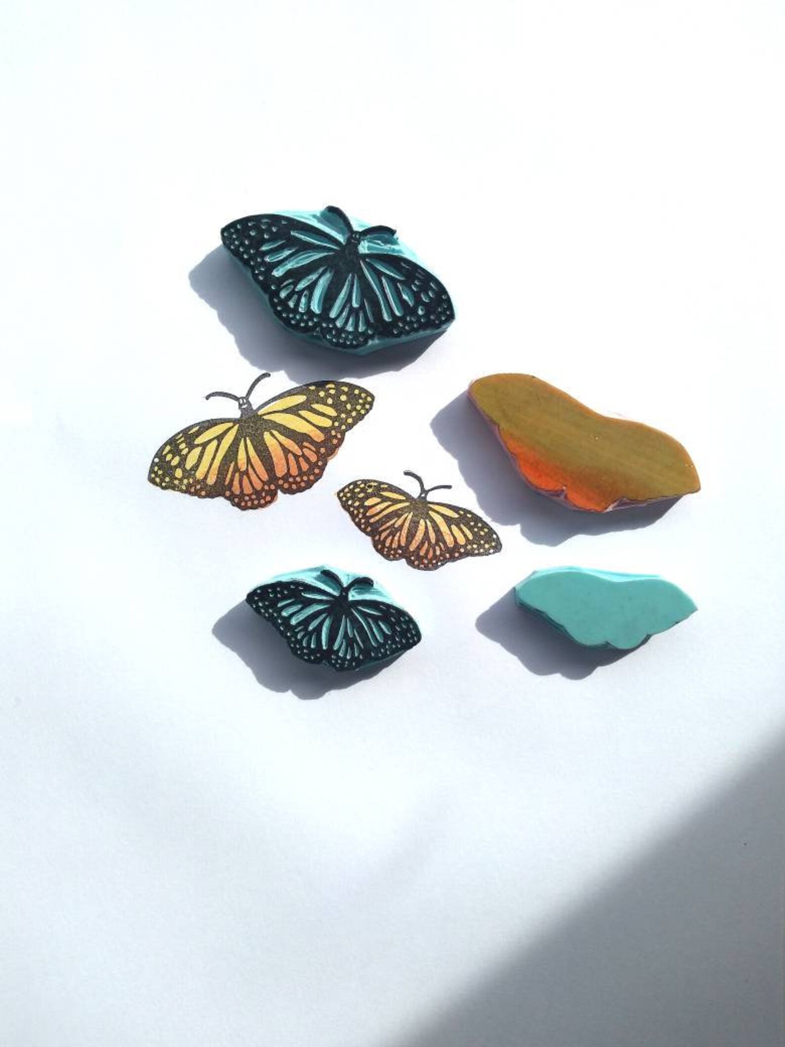 Butterfly Rubber Stamp Set. - Etsy