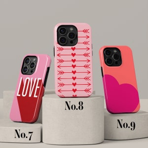 Valentines Love Phone Case for All iPhone Models, 15 14 13 12 11 XR X ...
