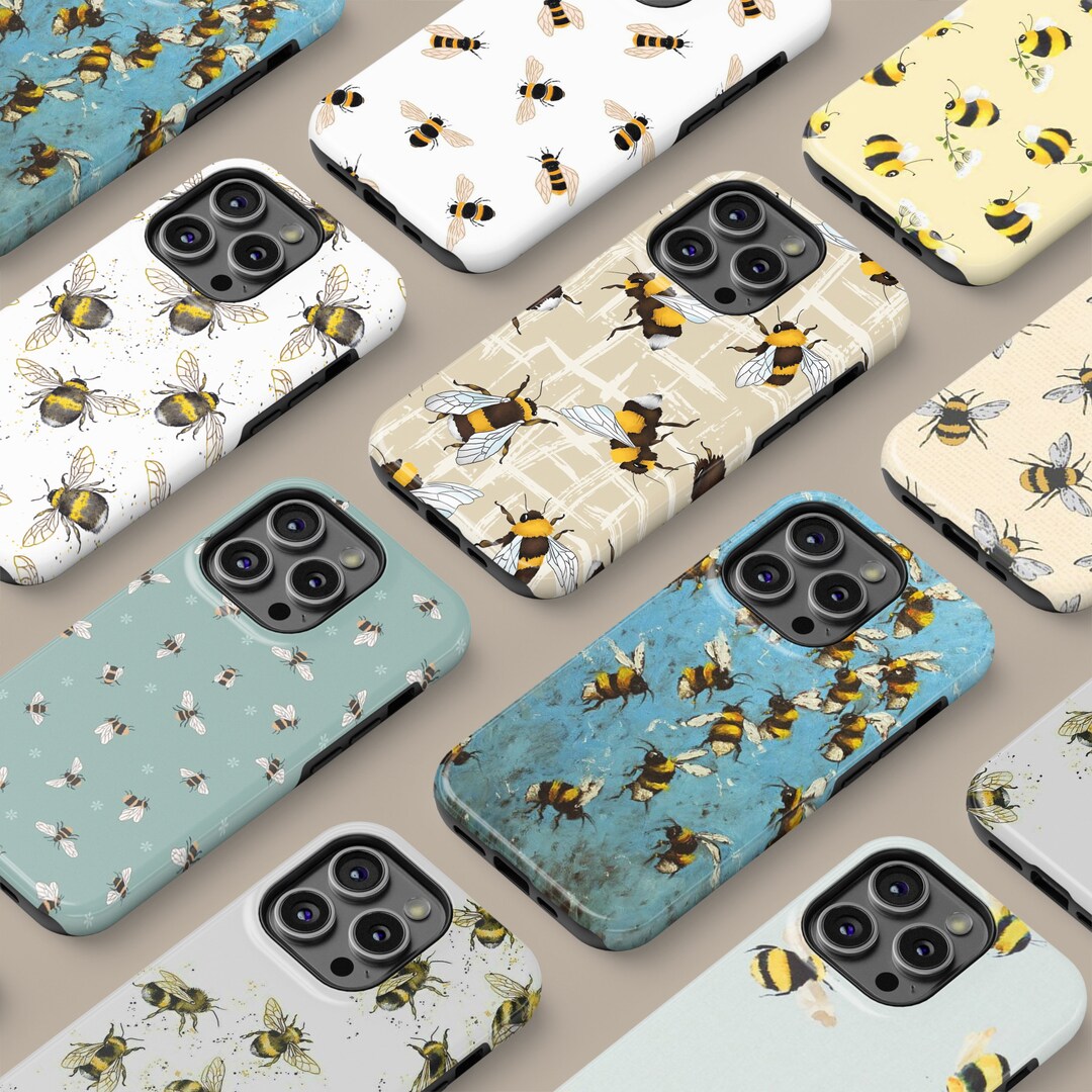 Bees Phone Case for All iPhone Models, 15 14 13 12 11 XR X SE 7 8 Max ...