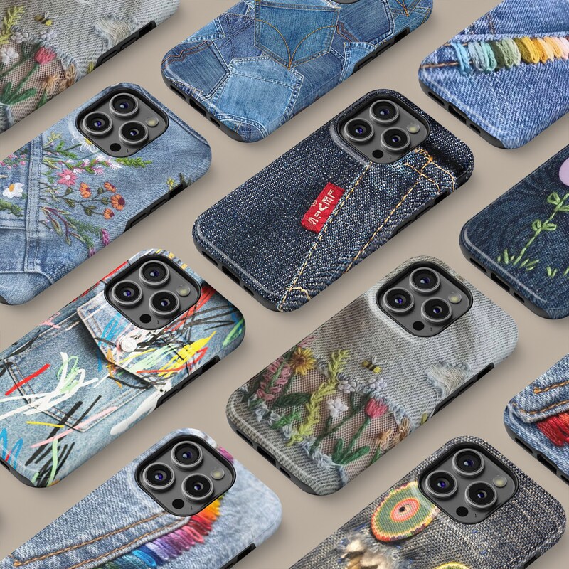 Denim Phone Case - Etsy