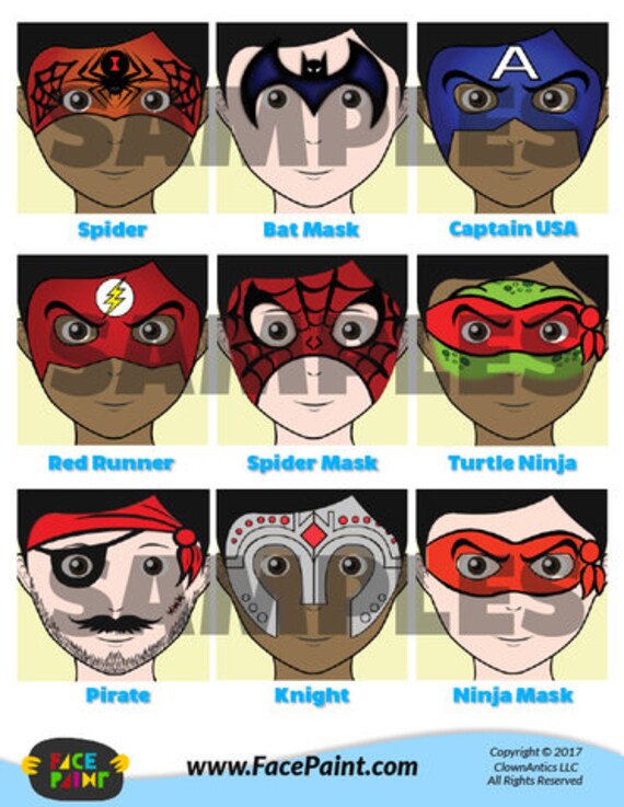 Ninja Mask Face Paint