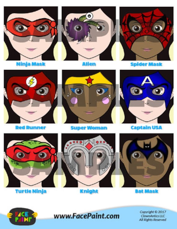 Ninja Mask Face Paint