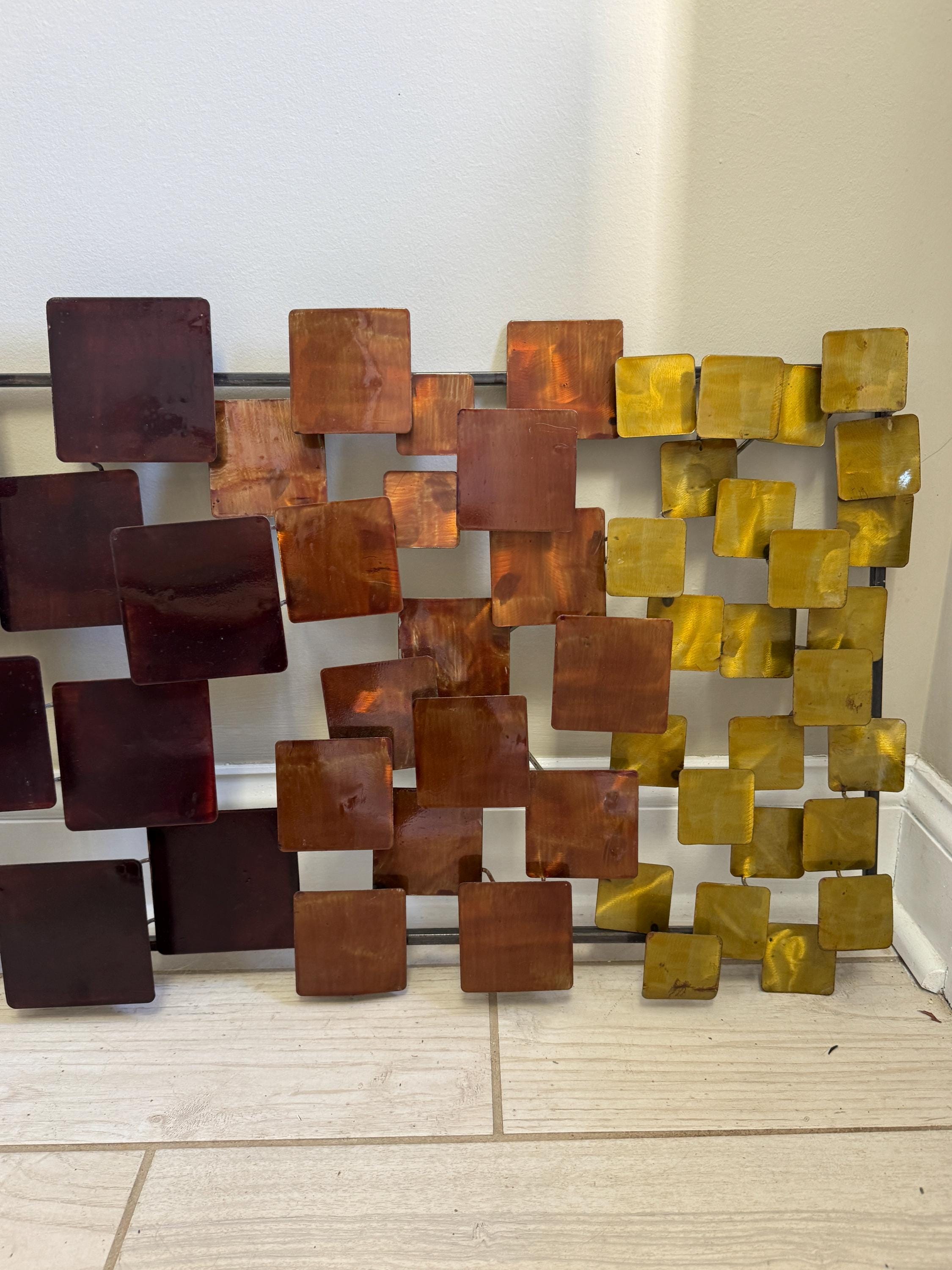 Vintage Transition Curtis Jere Wall Metal Sculpture Wall Plaque Color ...