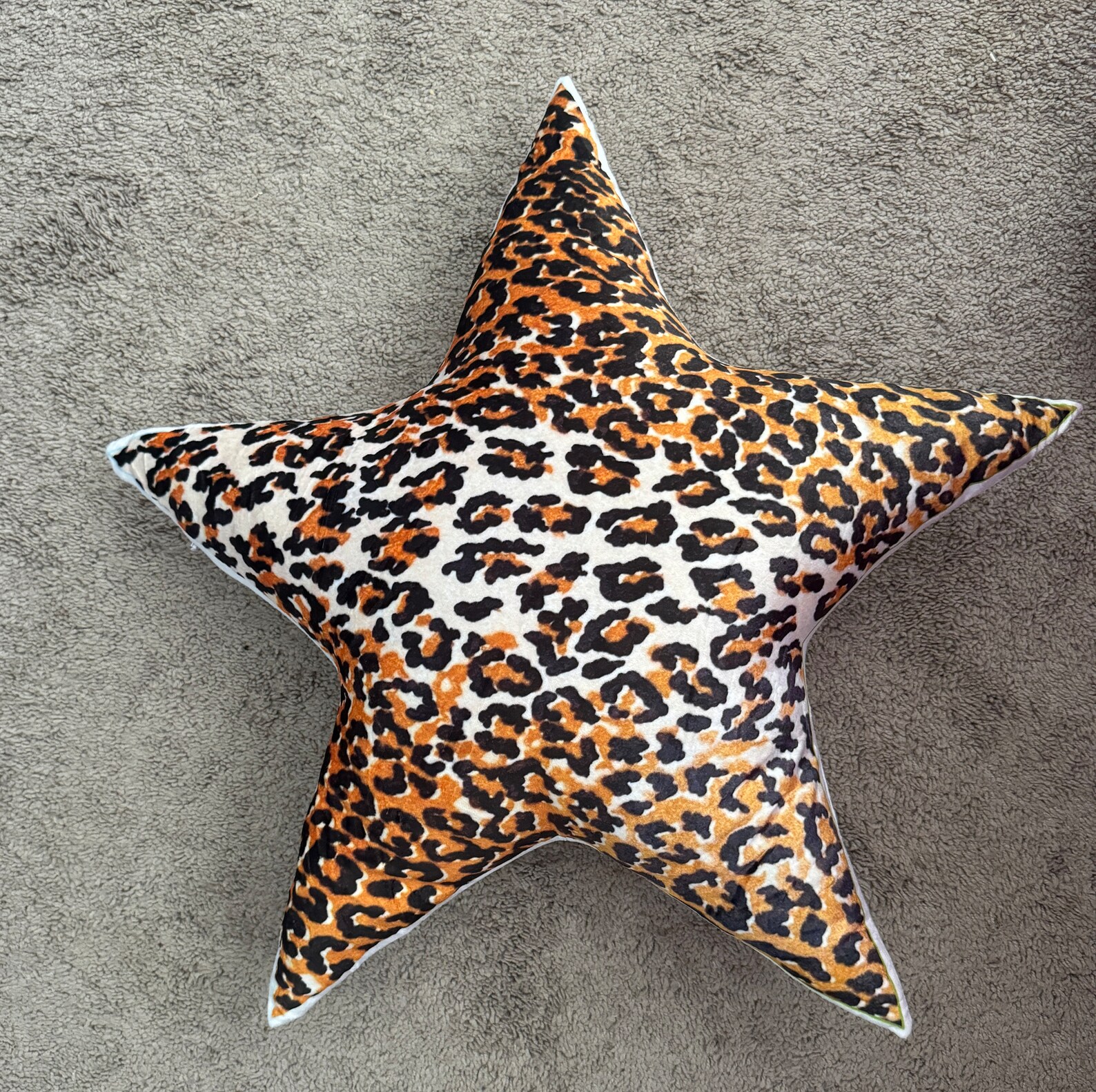 Red White Checkered STAR Shaped Poof Pillow Pop Art Mod Eclectic Print ...