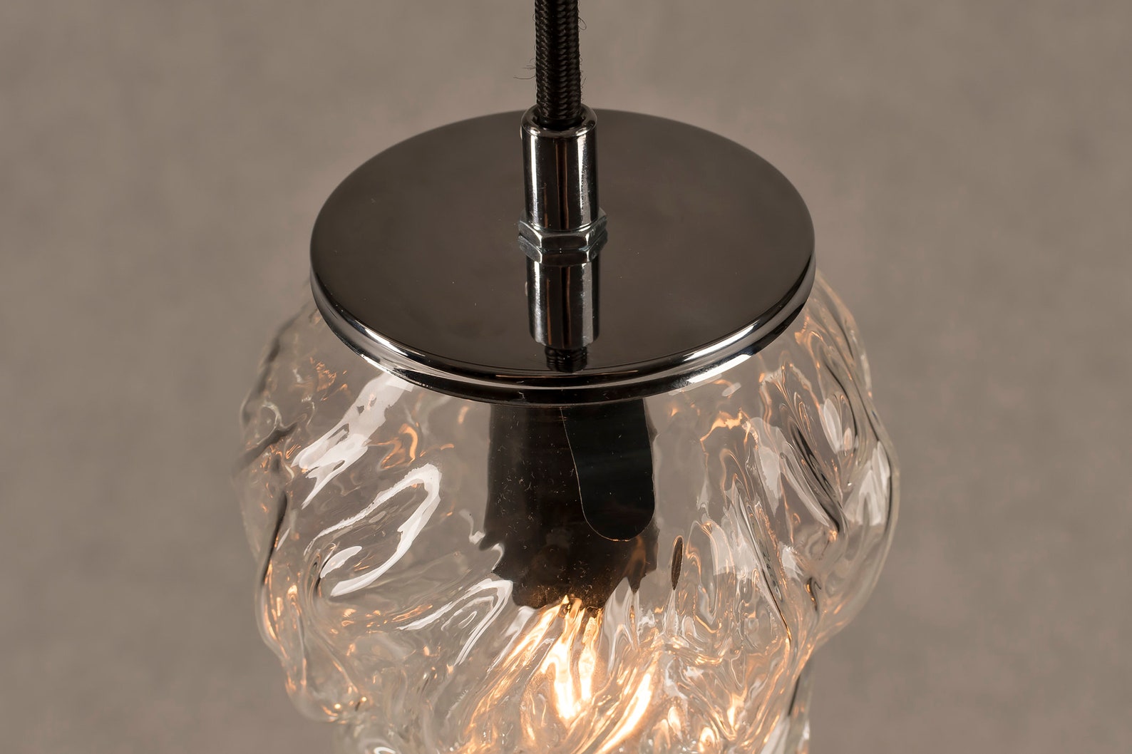 Pendant Lamp With Hand Blown Glass Glass Art Light | Etsy