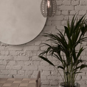 Clear Smoked Glass Light With Brass Top, Hand Blown Lamp - Etsy