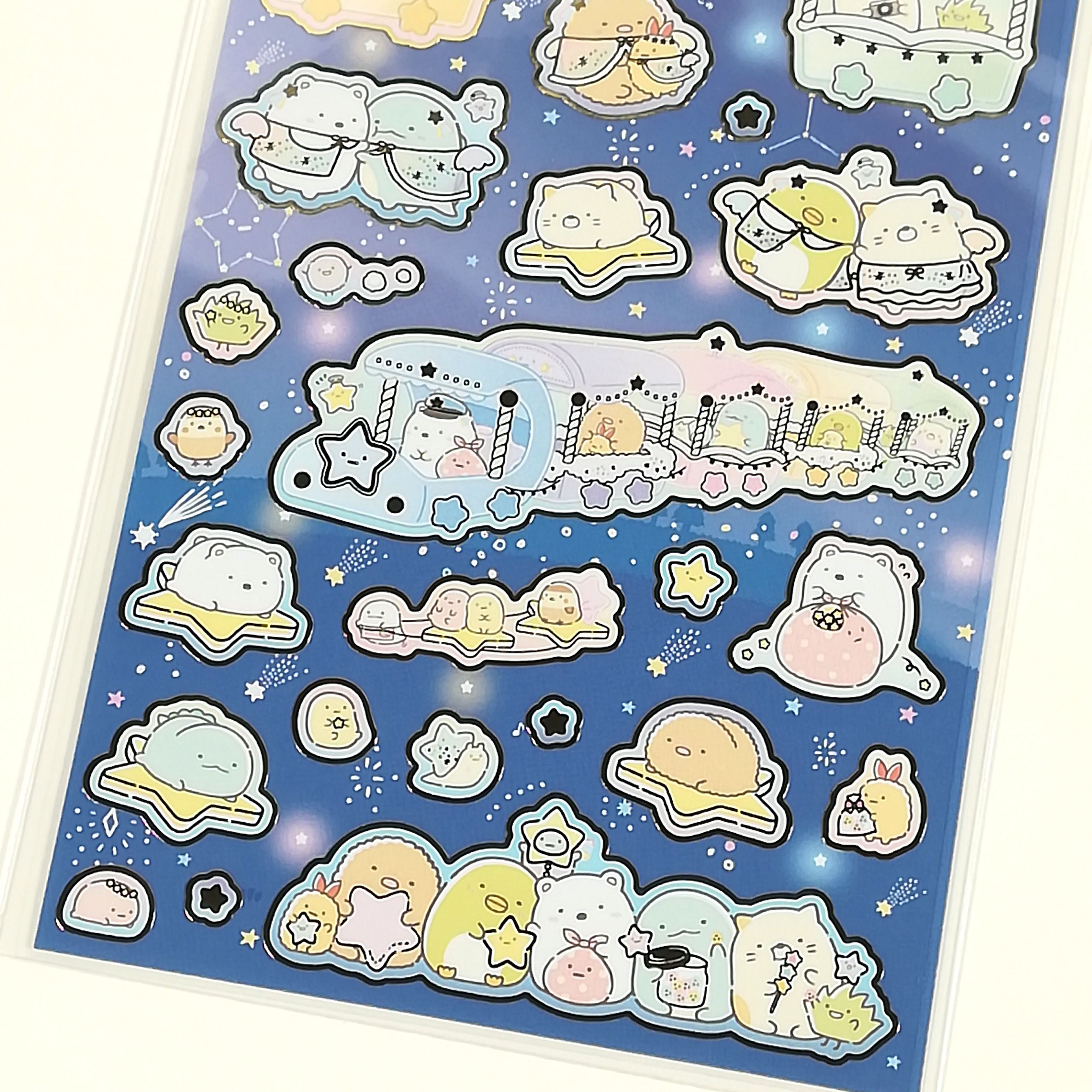 2021 August New Sumikkogurashi Sticker "starry Sky Walk" (navy/blue ...