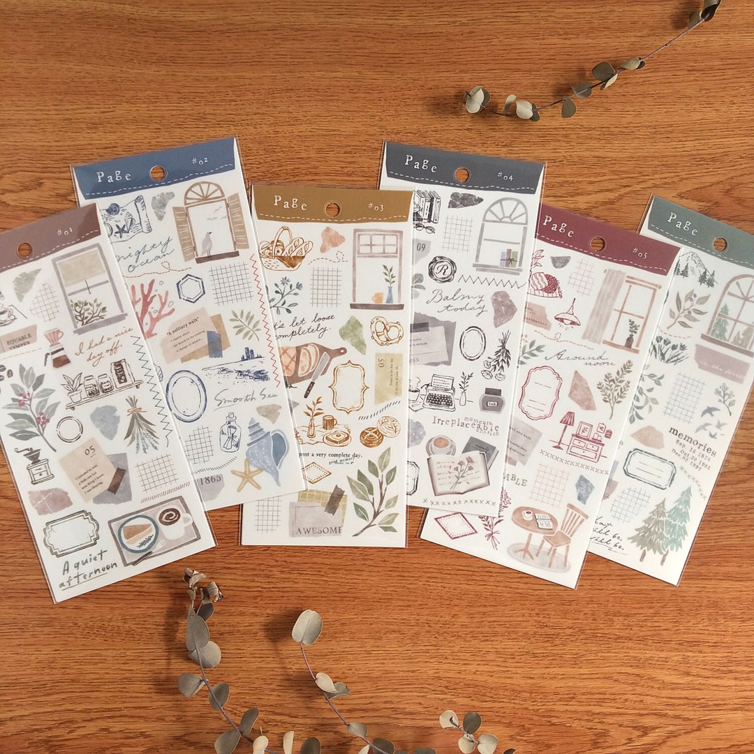 Page Sticker Tracing Sticker From Japan - Etsy