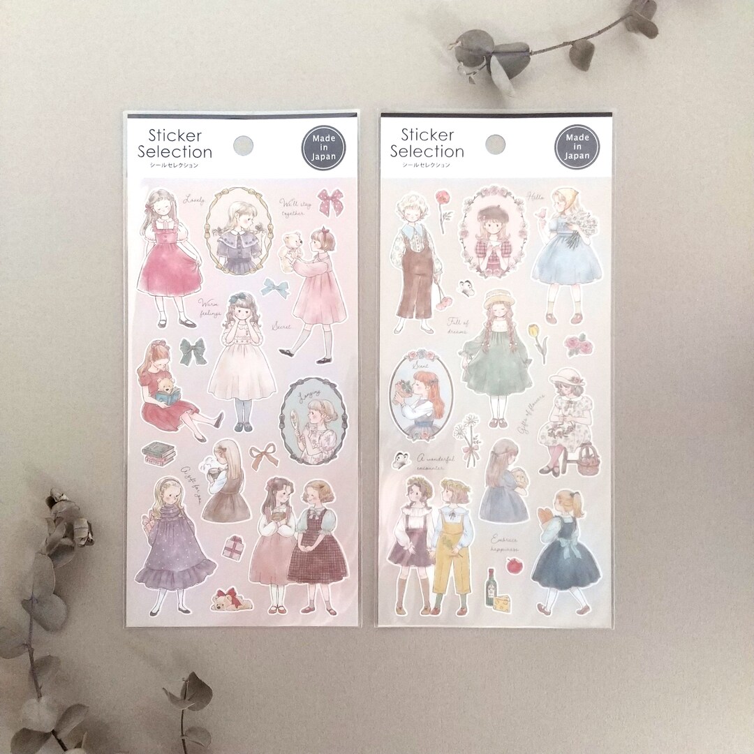 Sticker Selection "cute Girls" From Japan - Etsy