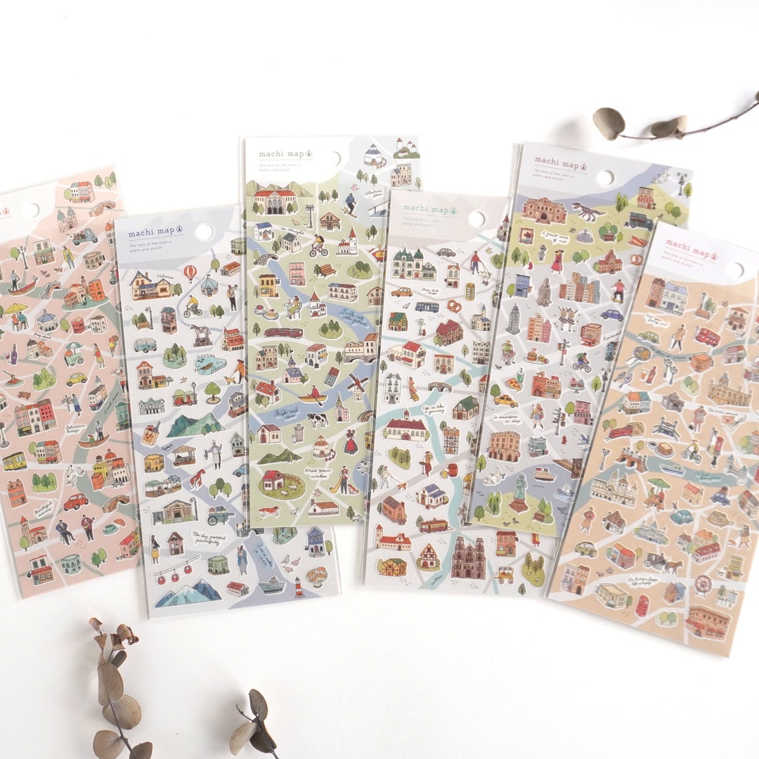 Machi Map Sticker by Mind Wave From Japan - Etsy