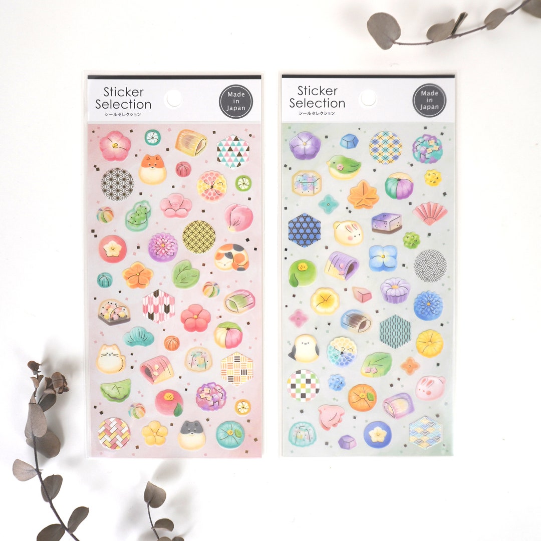 Sticker Selection "transparent Japanese Sweets " From Japan GAIA - Etsy
