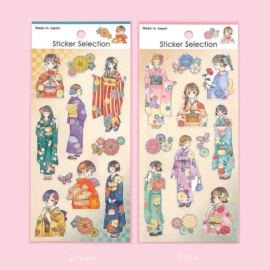 Sticker Selection -elegant Maiden(hannari Otome)- From Japan GAIA - Etsy