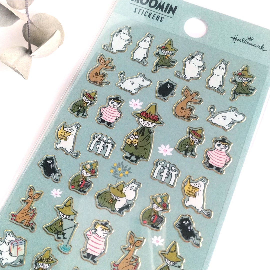 Moomin Stickers,mini Stickers "green" From Japan - Etsy