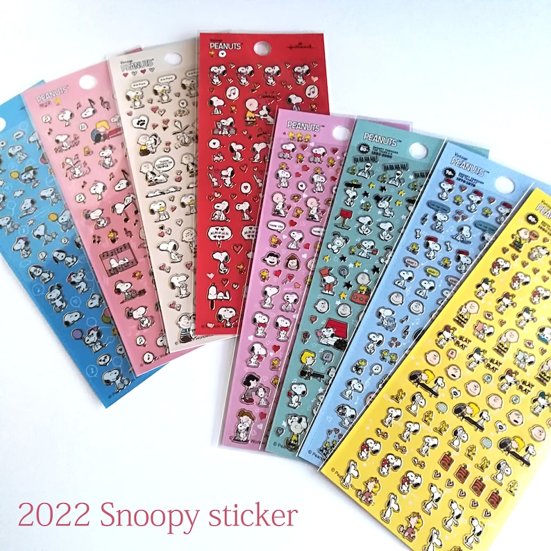 Snoopy lave Pink Mini Sticker hallmark - Etsy