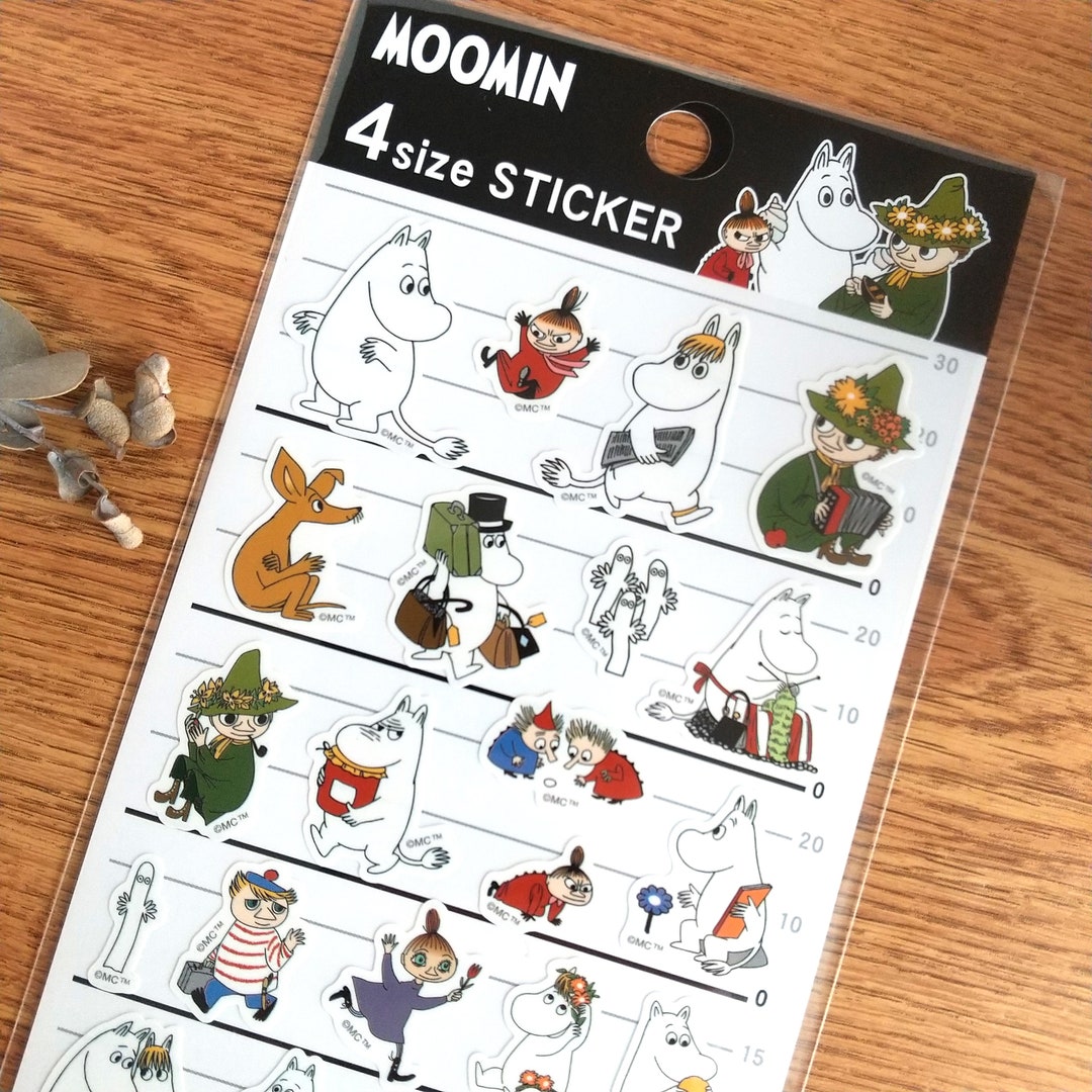 4size STICKERS Moomin chracter Mix From Japan - Etsy