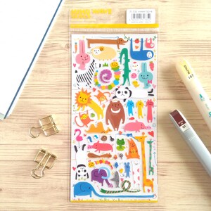 Japanese Sticker,yuru Animal Sticker2 for Journal,planner,scrapbooking ...