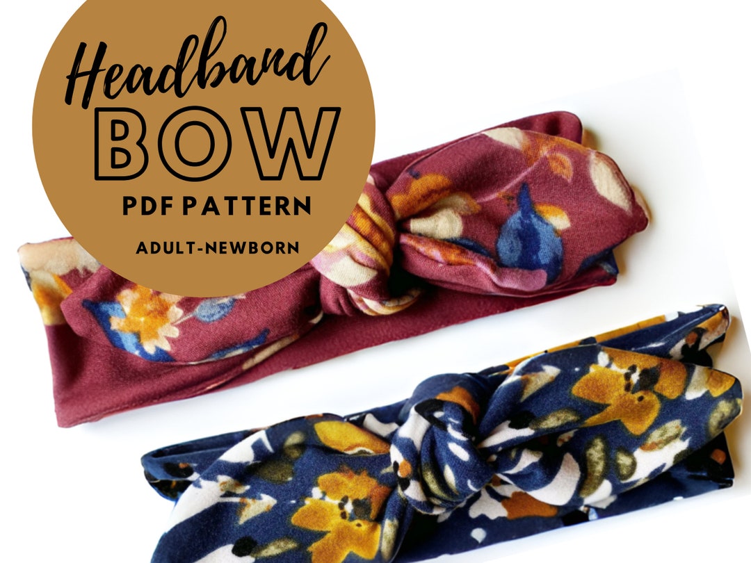 Bow Sewing Pattern, DIY Bow, Hair Accessories, Fabric Bow, Headband Bow ...