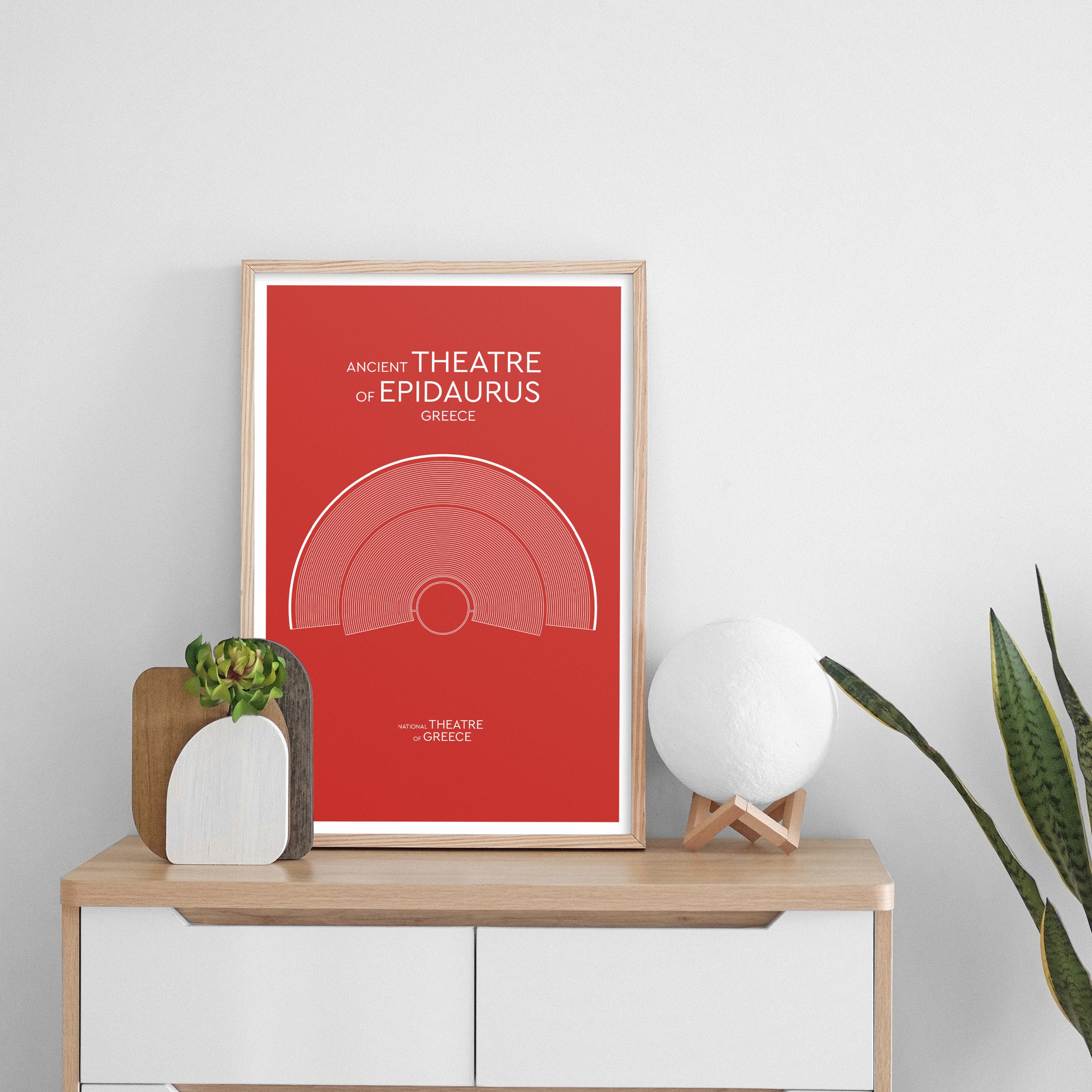 Ancient Theatre of Epidaurus Poster National Theatre of Greece Art ...